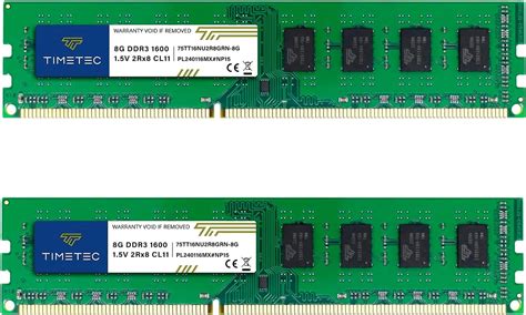 Timetec 16gb Kit 2x8gb Ddr3 1600mhz Ddr3 1600 Pc3 12800 Pc3 12800u