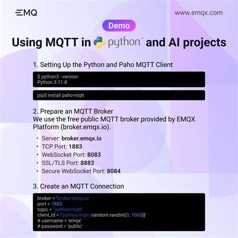 How To Use Mqtt With Python For Iot And Ai Projects Emq Technologies