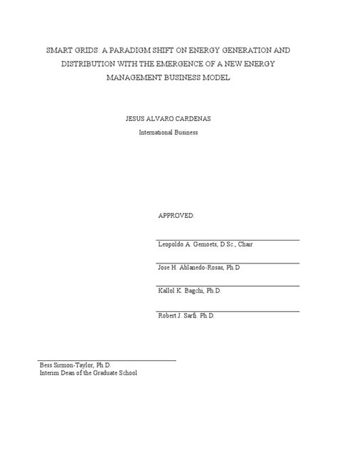 Smart Grids A Paradigm Shift On Energy Generation And Distribution With The Emergence Of A New