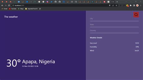 Github Imarnolddcodesweather Web A Weather Web With Weather Forecasts In Different Countries