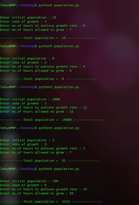 Solved A Local Biologist Needs A Program To Predict Population Growth