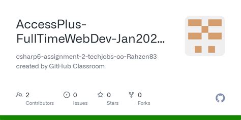 Github Accessplus Fulltimewebdev Jan2023csharp6 Assignment 2