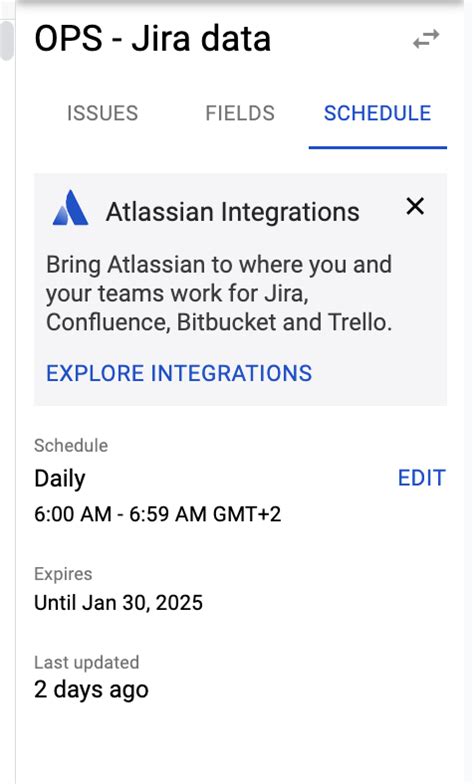 Jira Cloud For Sheets Not Update Daily