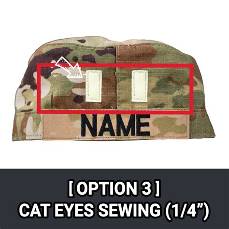 Army Patrol Cap Ocp Sewn Name Rank Cat Eyes And Vs‑17