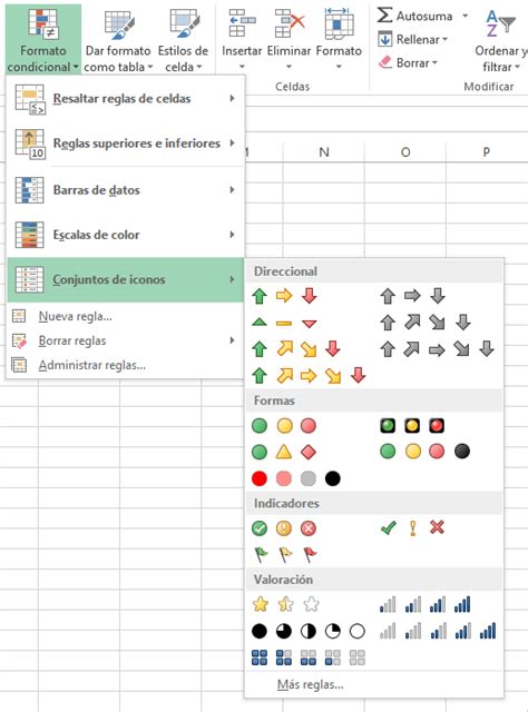 Conjuntos De Iconos En Excel Siempre Excel