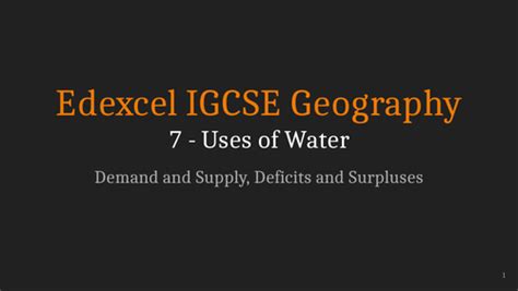 Edexcel Igcse Geography Presentations Chapter 1 River Environments Teaching Resources