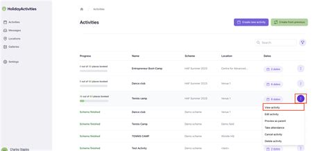 How To Get Further Information For Attendee Details Holiday Activities