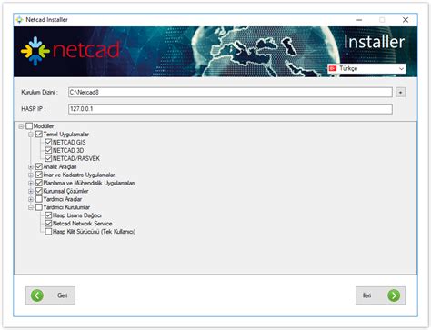 installations english netcad portal