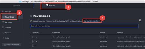 Custom Keymap For Atom