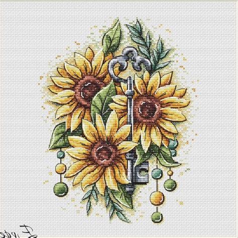 Цветы схемы вышивки крестом