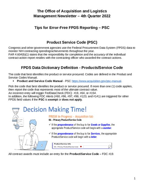 Fpds Product And Service Codes Oamp Od Nih Doc Template Pdffiller