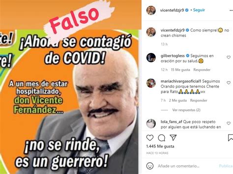 La Esposa De Vicente Fern Ndez Fue Internada En El Mismo Hospital Que L Infobae