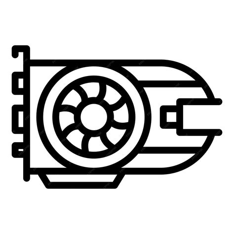 Premium Vector Integrated Gpu Icon Outline Integrated Gpu Vector Icon