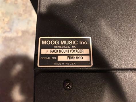 Matrixsynth Moog Minimoog Voyager Analog Synthesizer Rme Rack Mount Edition Sn 1590