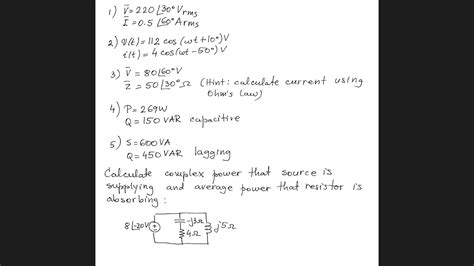 Solved For Each Of The Following Cases Sketch A Power Chegg