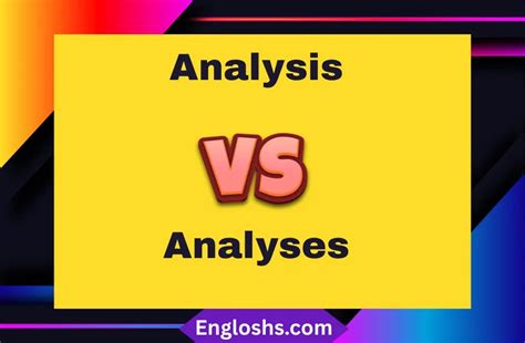 Analysis Vs Analyses 📘 Whats The Real Difference