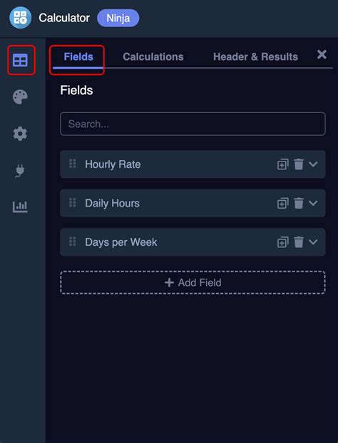 how to use fields and conditions in the calculator widget common ninja