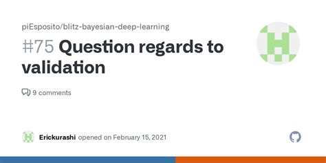 Question Regards To Validation · Issue 75 · Piespositoblitz Bayesian Deep Learning · Github