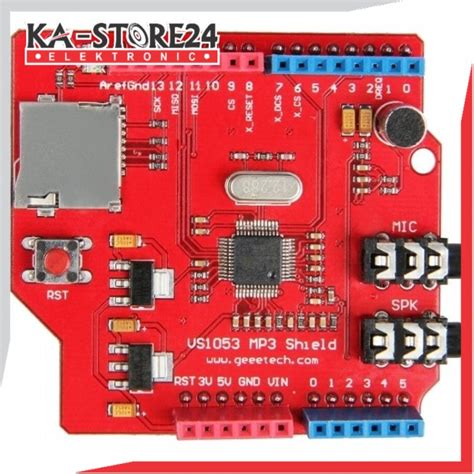 Jual Music Player Mp3 Shield Vs1053 For Arduino Uno Mega Shopee Indonesia