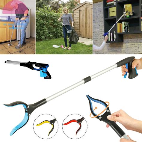 Foldable Grabber Reacher Tool Long Handle Pick Up Stick Reaching Claw