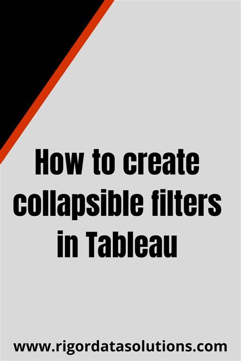Collapsible Filters Simplify And Optimize Your Tableau Dashboards
