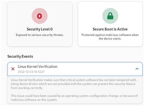 Device Security Linux Kernel Verification Is This Anything To Worry About R Fedora