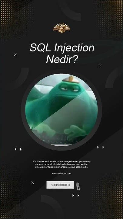 SQL Injection Nedir? - YouTube