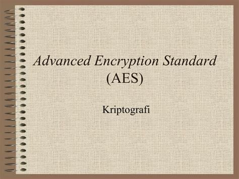 advanced encryption standard aes ppt