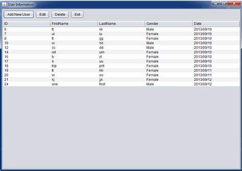 Java Auto Increment Field Not Display In Jtable First Show Stack