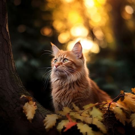 Premium Ai Image Ginger Cat