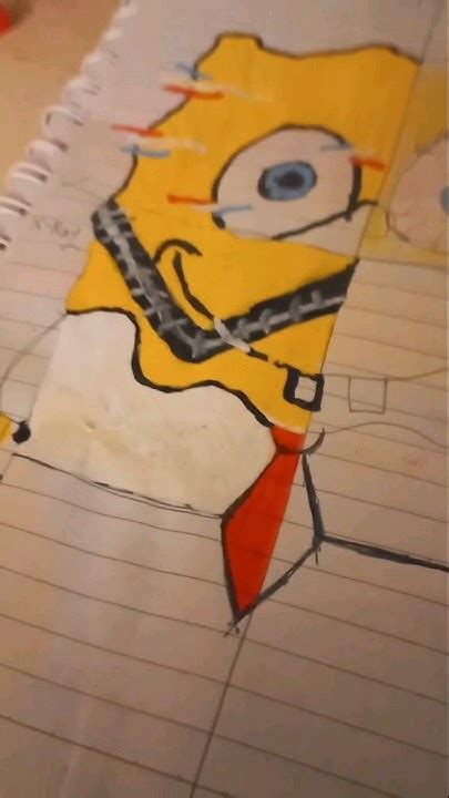 Doing My Glitch Spongebob Shorts Shortvideo Art Drawing Spongebobsquarepants Drawingwithdudu