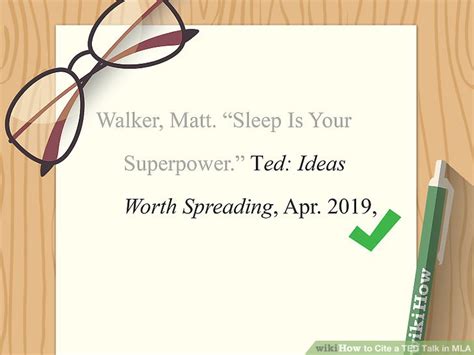 Ways To Cite A TED Talk In MLA WikiHow