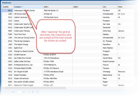 unidbgrid get set sorting state of column general unigui