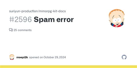 Spam Error · Issue 2596 · Suriyun Productionmmorpg Kit Docs · Github