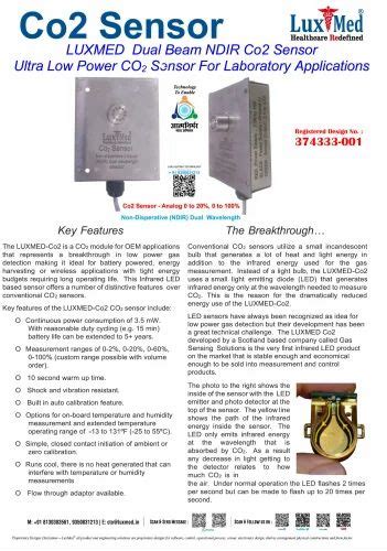 Co2 Sensor Module At ₹ 50000 Co2 Gas Sensor In New Delhi Id