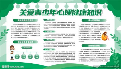 青少年心理健康教育宣传栏设计图 广告设计 广告设计 设计图库 昵图网