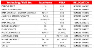 NET DEVELOPER HOTLIST DATA ANALYST BUSINESS ANALYST