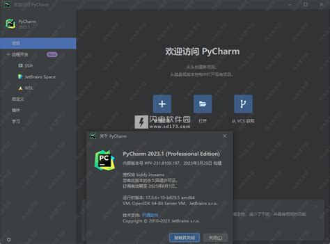 PyCharm 2023汉化破解版 JetBrains PyCharm 2023 3 4 Professional 中文激活版 闪电软件园