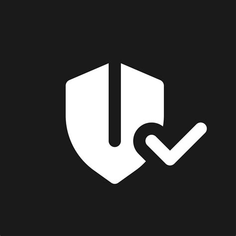 Everything Is Secured Dark Mode Glyph Ui Icon Digital Privacy Protection User Interface