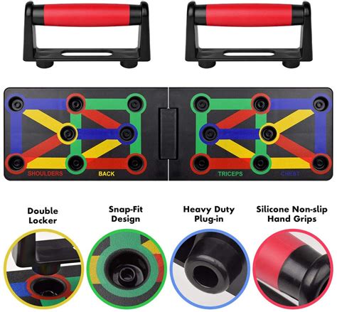 12 In 1 Color Portable Coded Push Up Board Kayeva