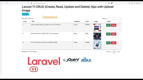 Laravel 11 Crud Create Read Update And Delete Ajax With Upload