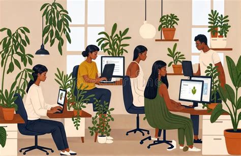 Programmers Work Stock Illustration Illustration Of Floor 316489622