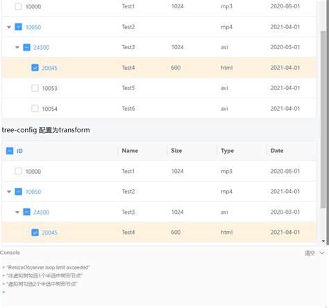 Vxe Table 虚拟树跟非虚拟树 半选中方法getcheckboxindeterminaterecords问题 · Issue 1900