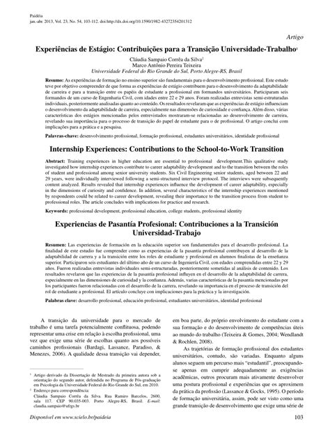 Pdf Adaptation And Initial Validation Of The Perceived Employability
