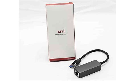 Uni USB 3 0 To Ethernet Adapter Grey Hub Computers
