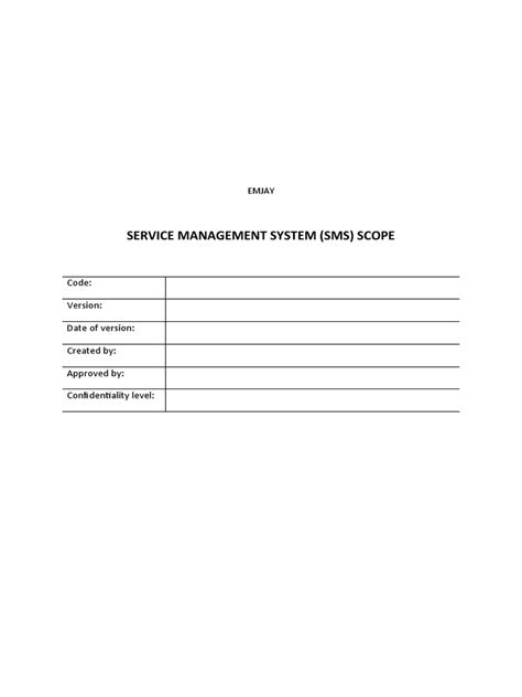 Service Management System Scope 20000 En Pdf Information Technology