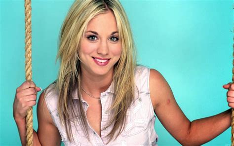 Kaley Cuoco Smile Wallpaper Hd Wallpaper