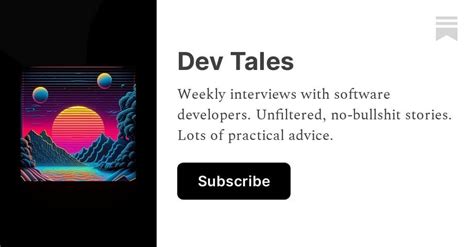 Dev Tales Weekly Insights And Advice From Software Developers R