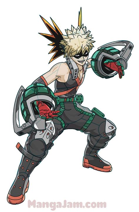 How To Draw Katsuki Bakugo From Boku No Hero Academia Manga Characters Zelda Characters