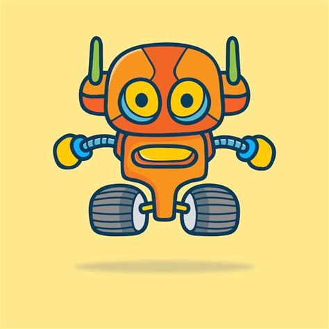 Premium Vector Free Vector Angry Robot Cartoon Vector Icon